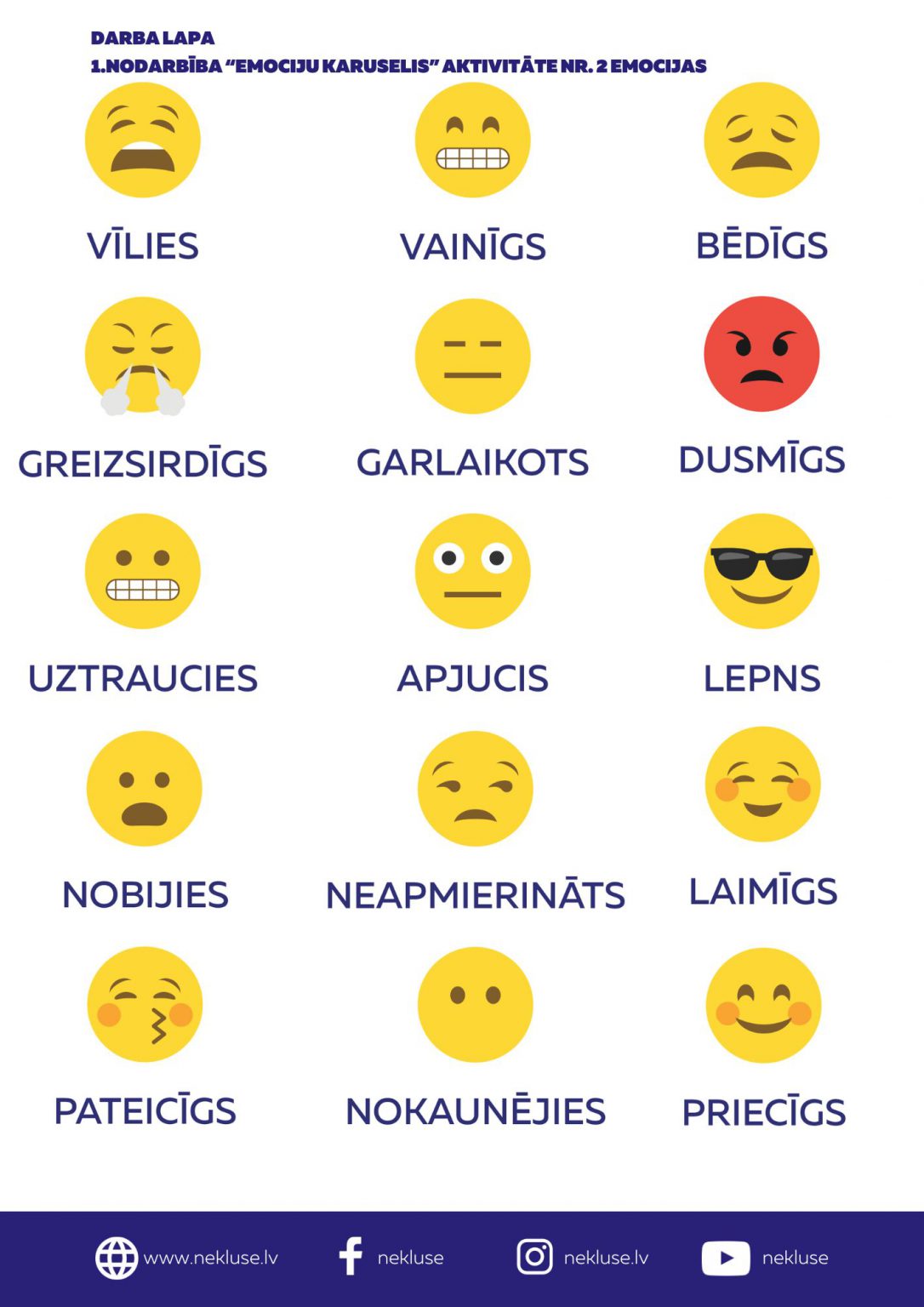 Emociju karuselis – #Neklusē